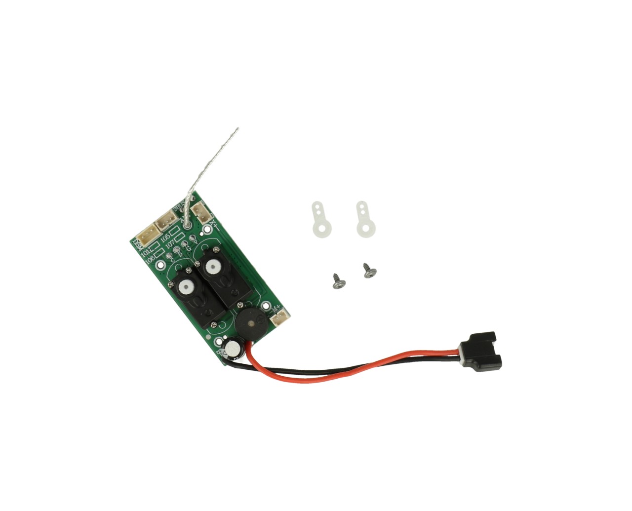 MODSTER Empfänger-Gyro-Board mit Servo MDX BF 109 E/Spitfire MK II/P-40 ...