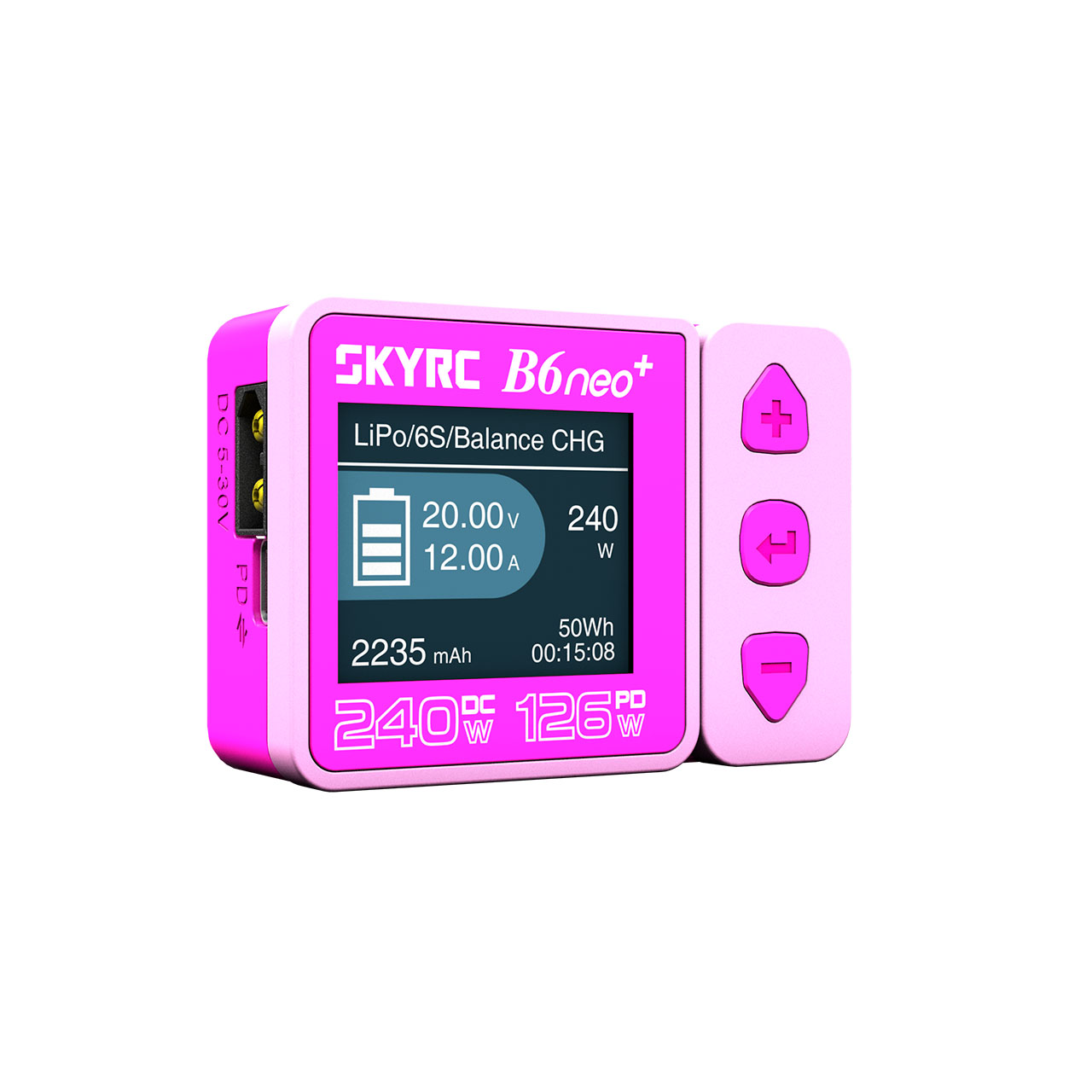 SkyRC B6neo+ Ladegerät pink LiPo 1-6s 10A 200W