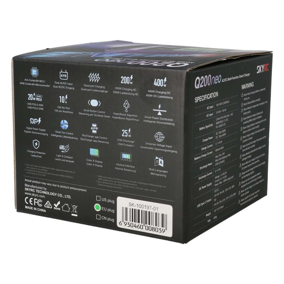 SkyRC Q200 Neo LiPo 1-6s 10A 200W AC