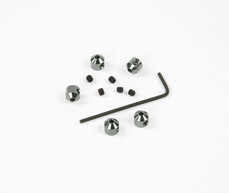 Aluminium Stopper 2mm Grau (5 Stk)