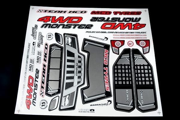 MCD Monster Truck Decal Set