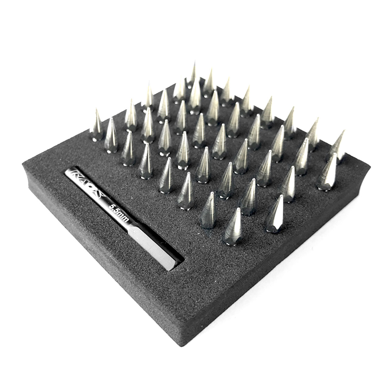 Bullet Spiked Wheel Lug Bolts ( M2.5mm studs, sliver chrome,